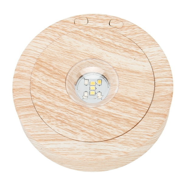 Rotating Display Stand,Wood Light Display Base LED Rotating Display ...