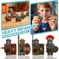 Fddxhl 4PCS/Set Medieval Roman Soldiers Minifigures Building Blocks ...