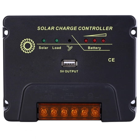 ANGGREK MPPT Solar Controller,MPPT Solar Panel Regulator 12V / 24V 10A ...