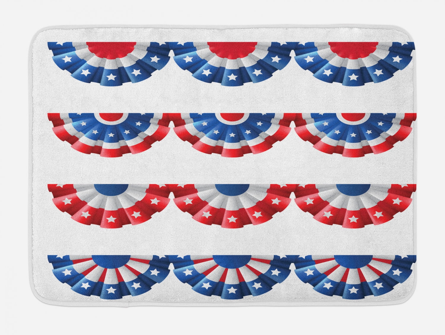 American Flag Bath Mat, Flag Round Bunting Election Ornament Politic ...
