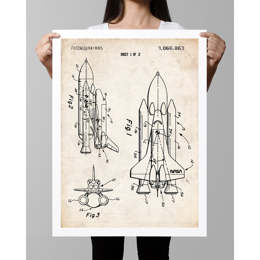 Nasa Space Rocket Drawings