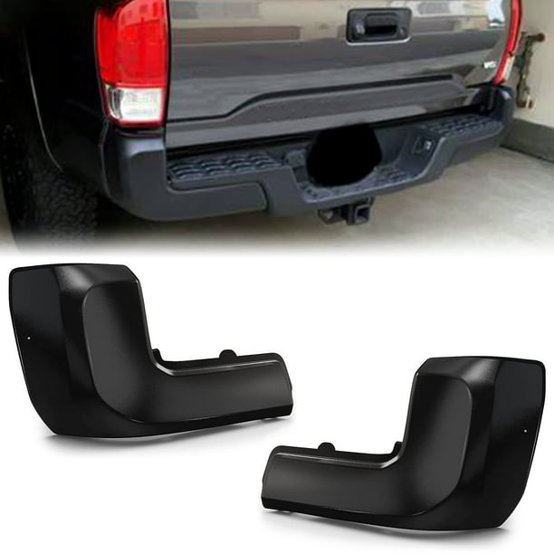 ECOTRIC Rear Bumper Left and Right Side End Cap Black with Sensor Hole ...