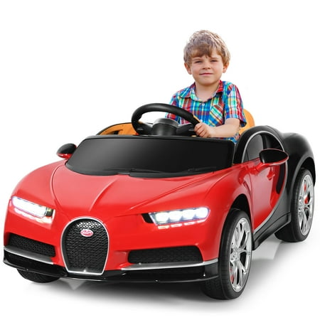 Topbuy Licensed Bugatti Kids Ride On Car Electric Racing Toy with ...