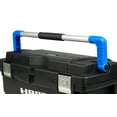 HART 26" Toolbox, Resin Tool Storage and Organization, Black with Blue ...