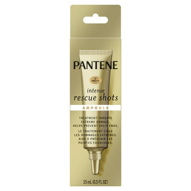 Pantene Intense Repair Rescue Shots for Damaged Hair, 0.5 fl oz ...