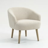 Mainstays Curved Textured Accent Chair, Beige - Walmart.com