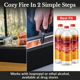 Housewise Portable Concrete Fire Pit - Indoor/Outdoor, For Table ...