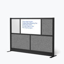 Luxor Expanse Modular Wall Room Divider System - Black Frame - 70" x 48 ...