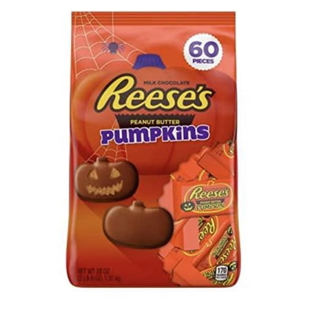 Reese's Halloween Pumpkins Mega Bag - 2 Lb 6 Oz - Includes 60 Pieces ...