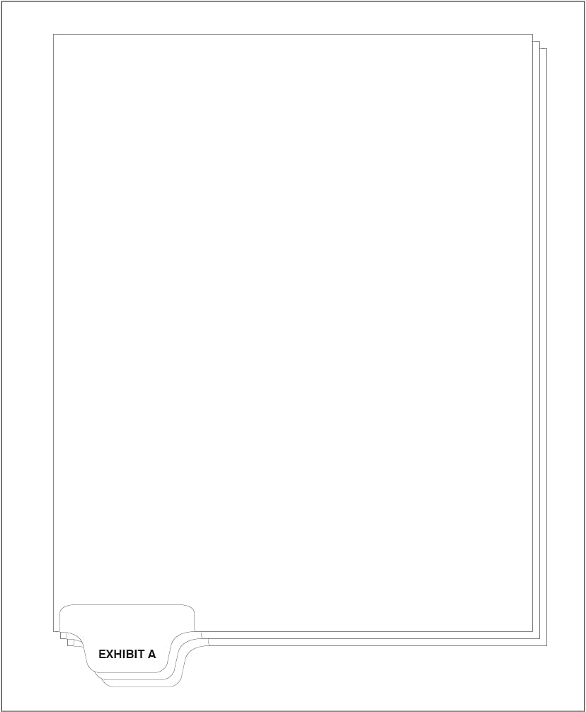 Compatible Letter Size Tab Divider, Bottom Exhibit Tab A, 25/Pk ...