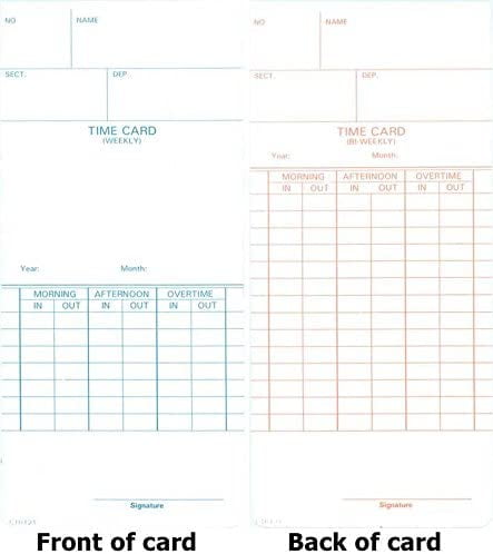 1000 Compumatic CTR121 Time Cards | Walmart Canada