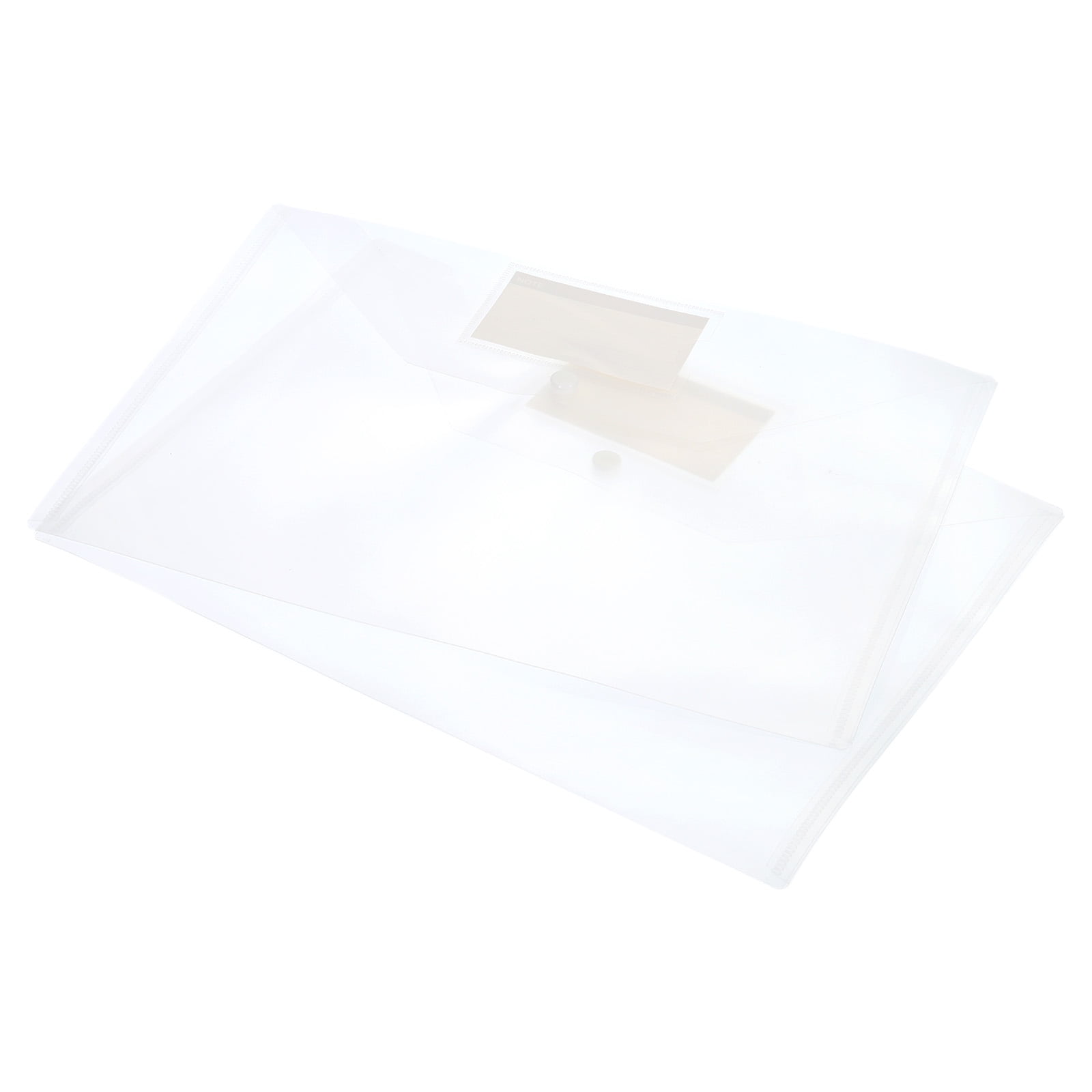 Uxcell A4 Plastic Envelopes Folder with Snap and Label File Folders ...