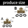 3/4Inch Garden Hose Connector High Pressure T Joint Connector Swivels ...