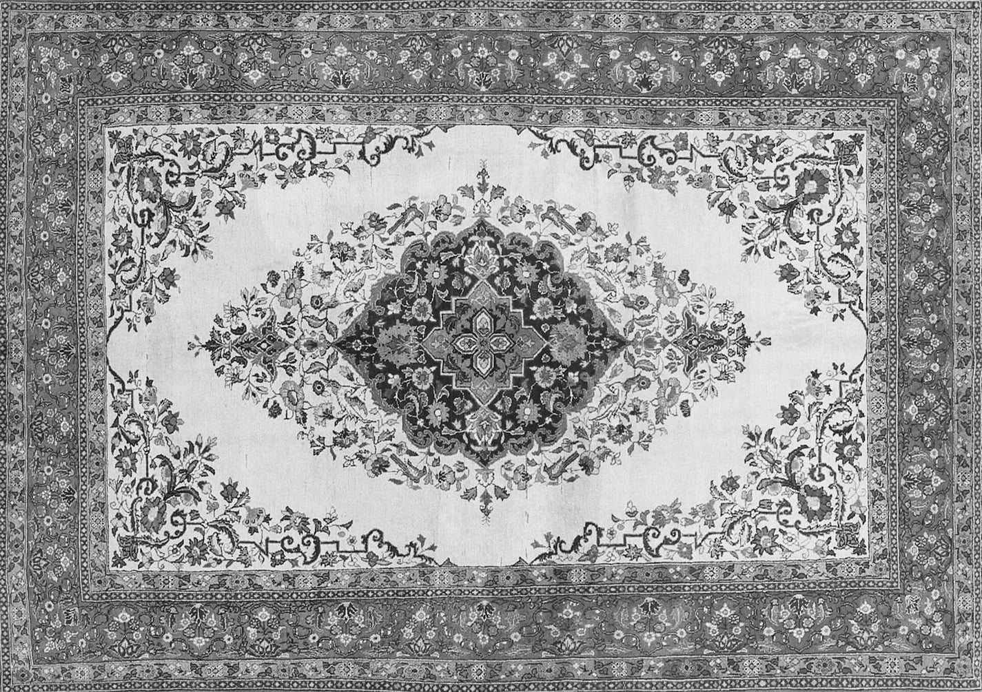 Ahgly Company Indoor Rectangle Persian Gray Traditional Area Rugs, 2' x ...