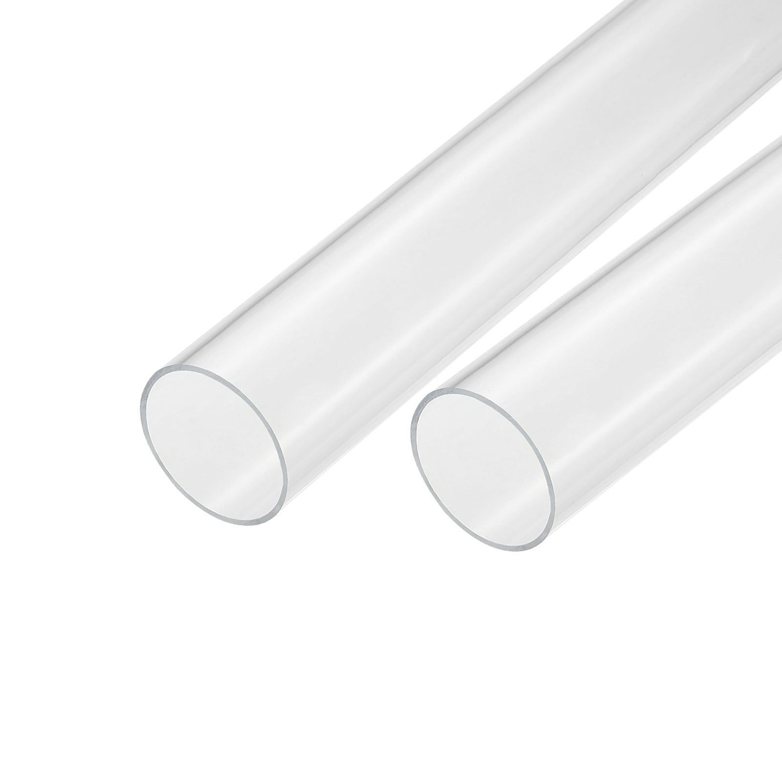 Acrylic Pipe Clear Rigid Round Tube 47mm ID 50mm OD 14" for Lamps and ...