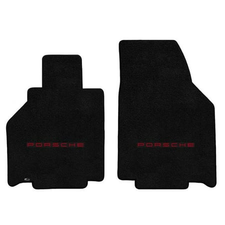 Lloyd Mats 600266 1997-2004 Boxster Black Ultimat Porsche Logo Mats, 2 ...