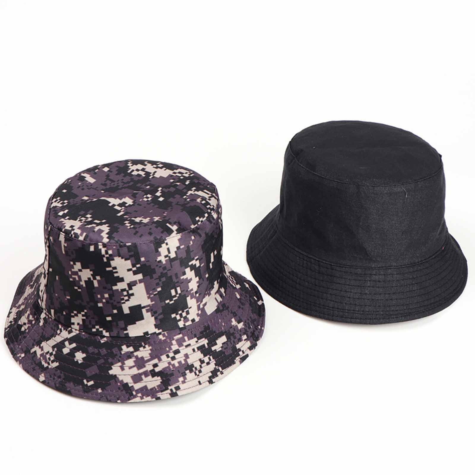 Hesxuno Adult Male And Female Fisherman Hats Camouflage Pattern Double ...