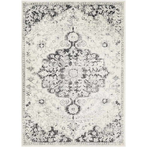 Mark&Day Area Rugs, 5x7 Olivia Traditional Black Gray Area Rug (5'3" x ...