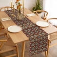 Bohemian Cotton Linen Table Runner Aztec Brown Southwestern Geometric ...