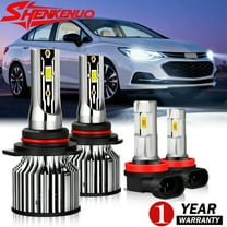 Fits 2011-2013 Kia Optima LED Headlight Bulbs High Low Beam Set + Fog ...