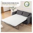 4 Inch Memory Foam Sofa Mattress Topper, Full Size Replacement for Pull ...