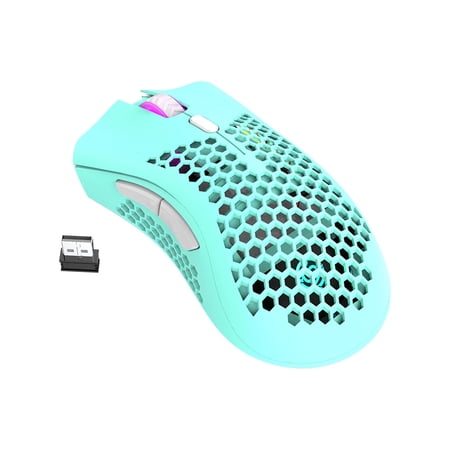 Wireless USB Rechargeable 1600 DPI RGB Backlight Gaming Mouse for PC ...