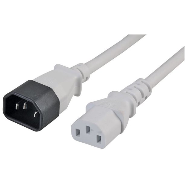 PRO ELEC - 10m IEC Male to IEC Female Power Lead, 6A, White - Walmart.ca