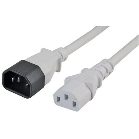 PRO ELEC - 5m IEC Male to IEC Female Power Lead, White | Walmart Canada