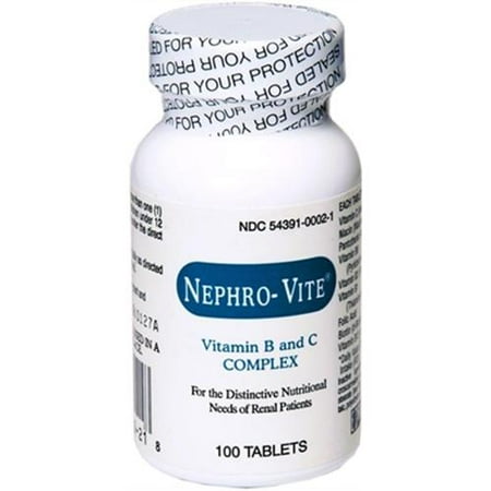 R&D Laboratories Nephro-Vite Tablets 100 Tablets (Pack of 6) - Walmart.com