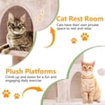 FDW Cat Tree for Indoor Cats 36" Cat Tower Multi-Level Indoor Cat Play ...