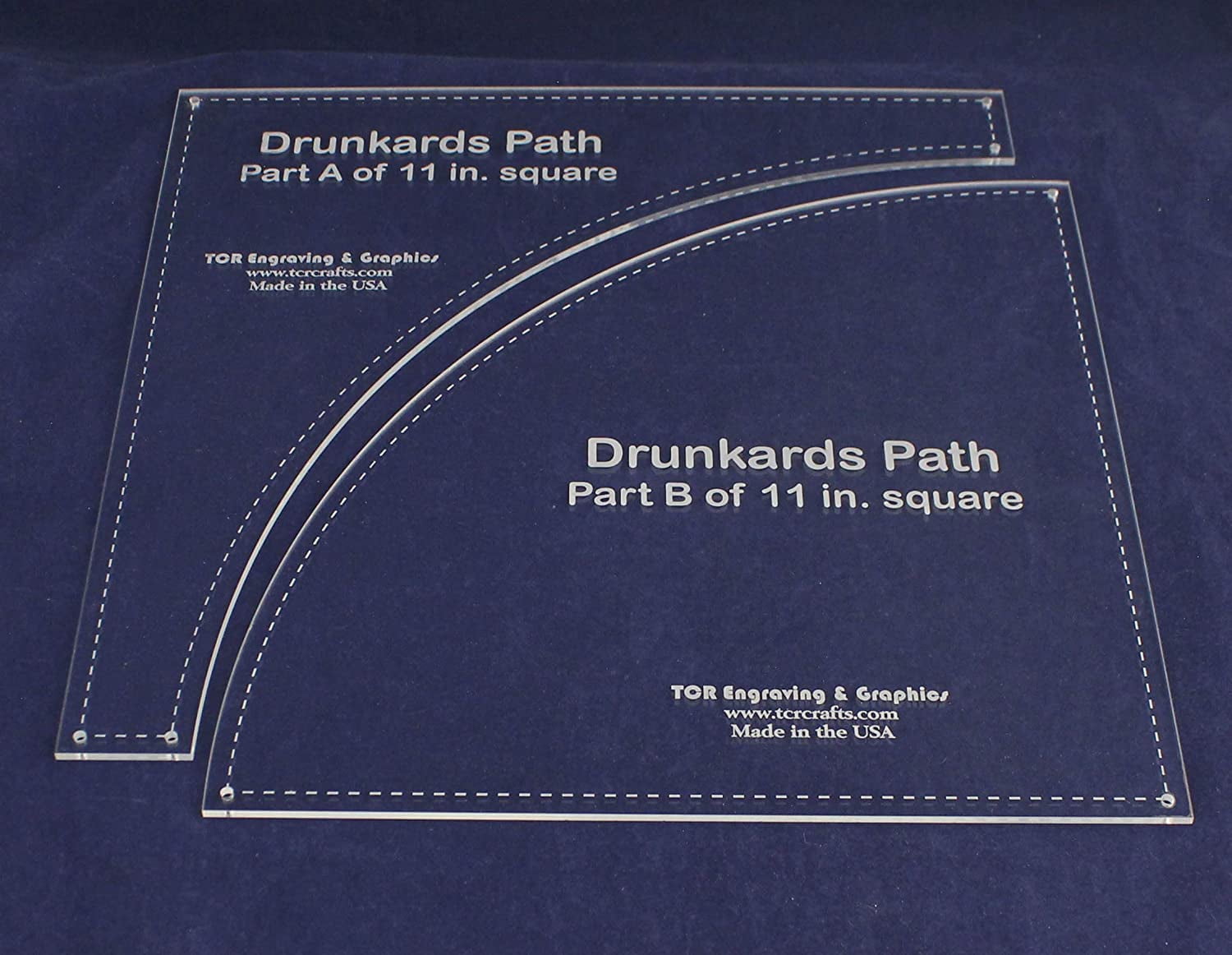 Drunkards Path Quilting Template-1/8 Inch Acrylic - Walmart.com