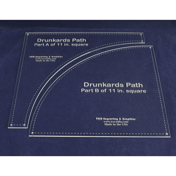 Drunkards Path Quilting Template-1/8 Inch Acrylic - Walmart.com