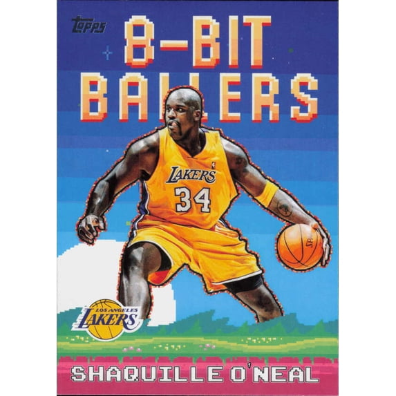 2025-26 TOPPS FLAGSHIP 8-BIT BALLERS #8B-21 SHAQUILLE O'NEAL LOS ...