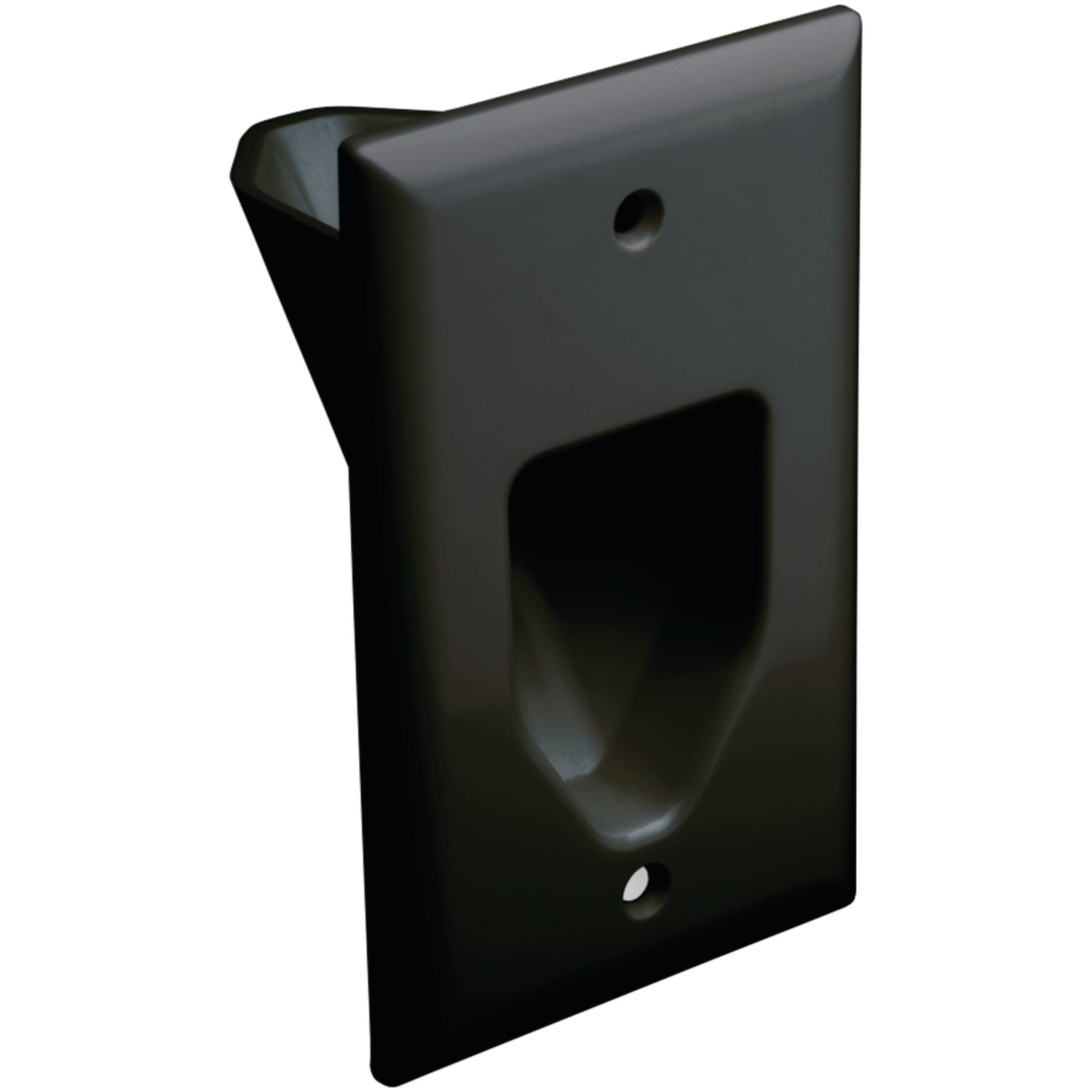 Datacomm Recessed Low Voltage Cable Plates - Mounting Plate - Black - 1 ...