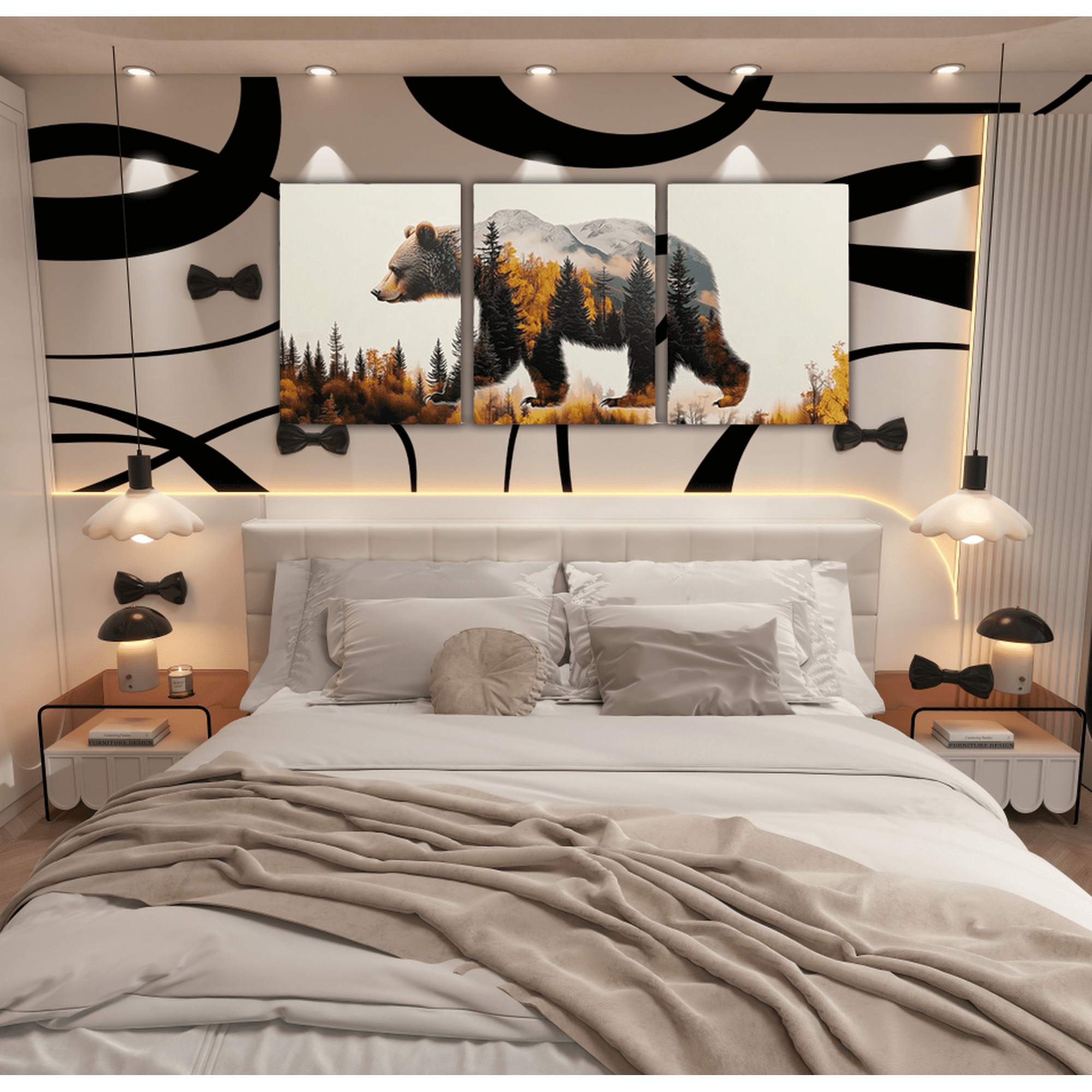 Click here for Erosebridal Beart Print Canvas Wall Art Set Of 3... prices