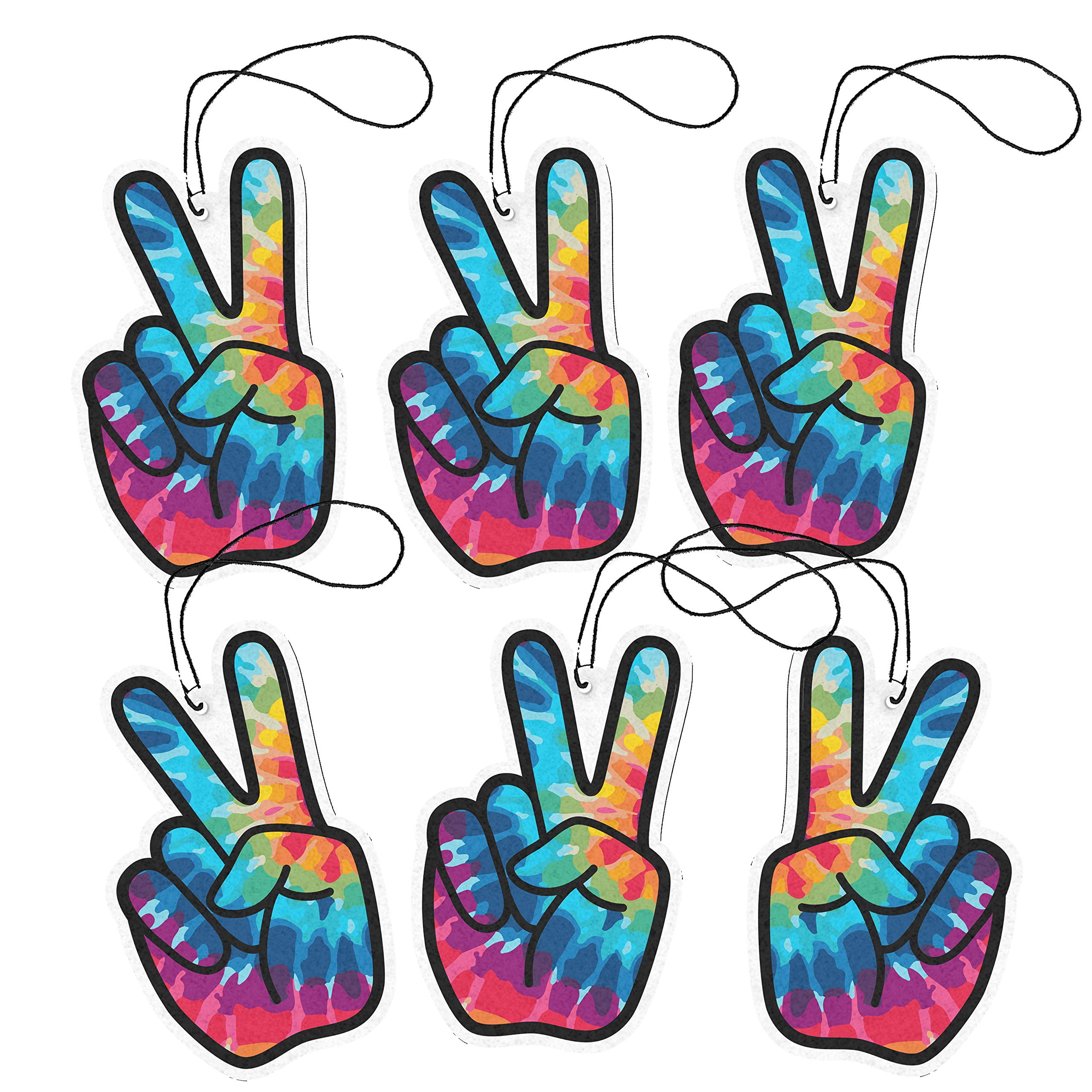 Tie Dye Peace Fingers