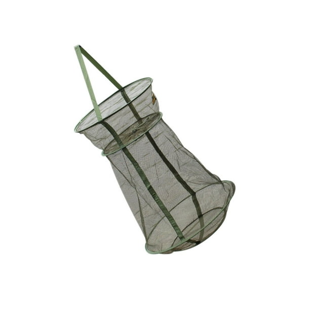 Fishing Net Shrimp Mesh Cage Folding Fishnet 3 Minnow Cast Net Layers ...
