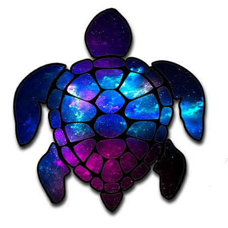 Sea Turtle Galaxy Outer Space Moon Stars Space Gas Turtle Sticker Large ...