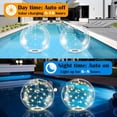 afzdby Floating Pool Lights Solar Powered,14 Inch 3000K Warm White ...