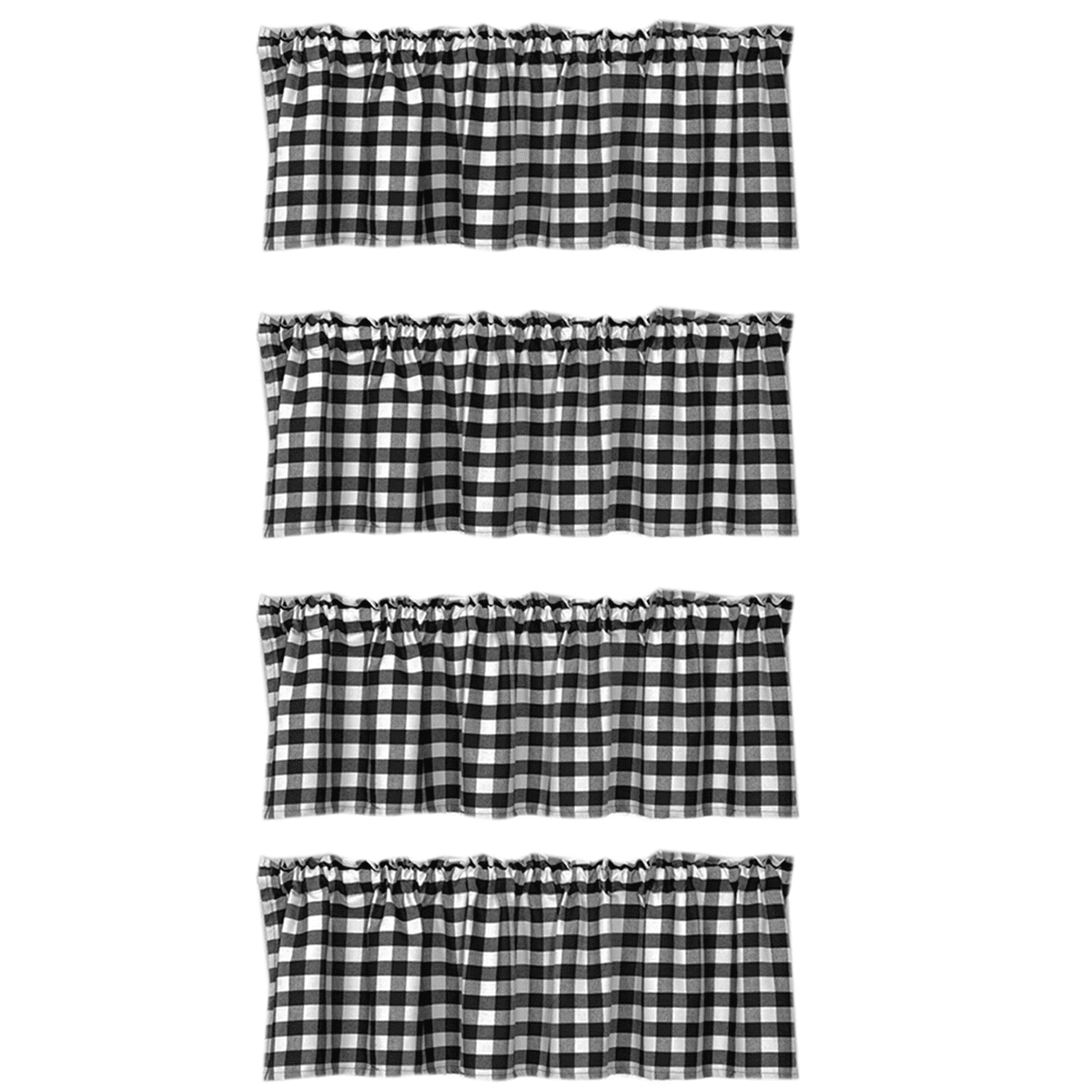 Click here for Unbranded 4x Valances For Kitchen Farmhouse Check... prices