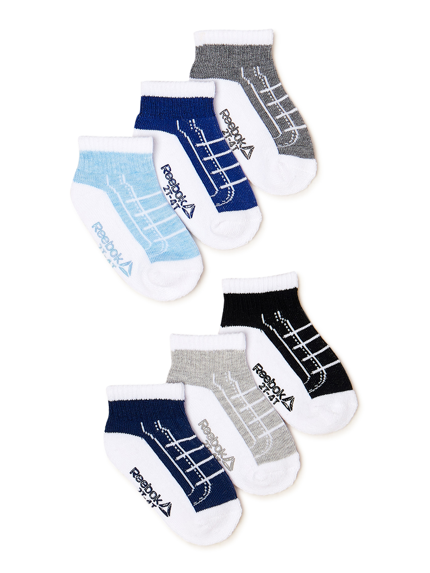 Reebok Toddler Boys Quarter Socks, 6-Pack, 2-4T - Walmart.com