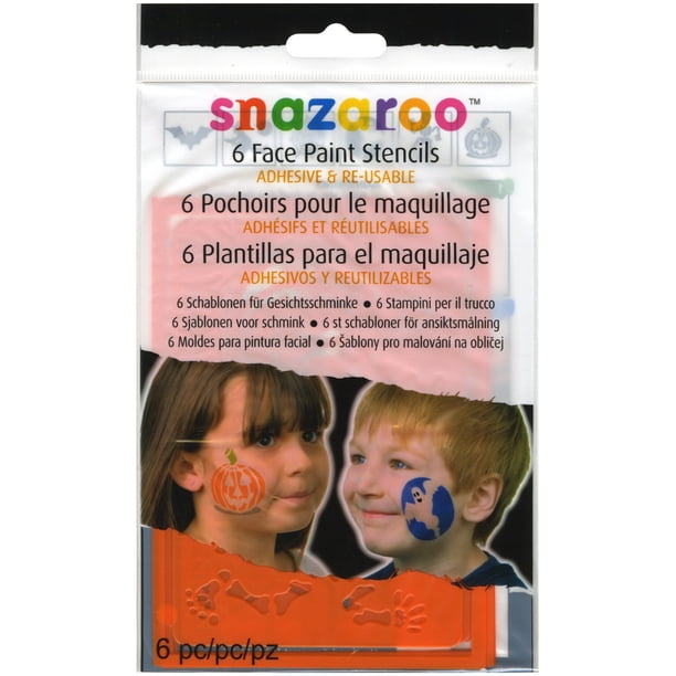 Snazaroo Face Painting Stencils 6/Pkg-Halloween 1198013 - Walmart.ca