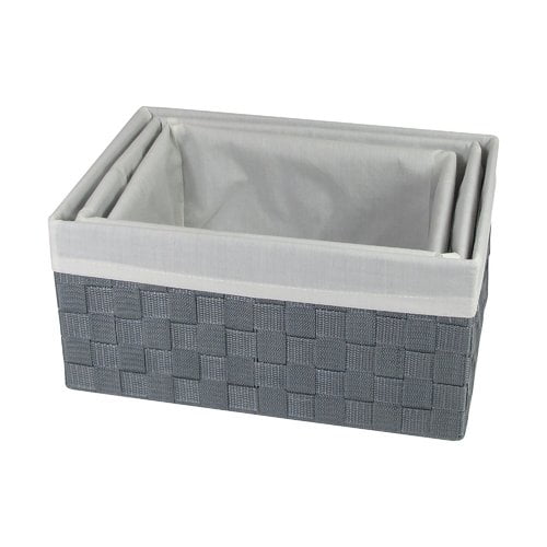 Three PC Basket Set - Gray - Walmart.com