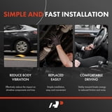 A-Premium Rear Complete Drive Shaft Prop Shaft Driveshaft Assembly ...