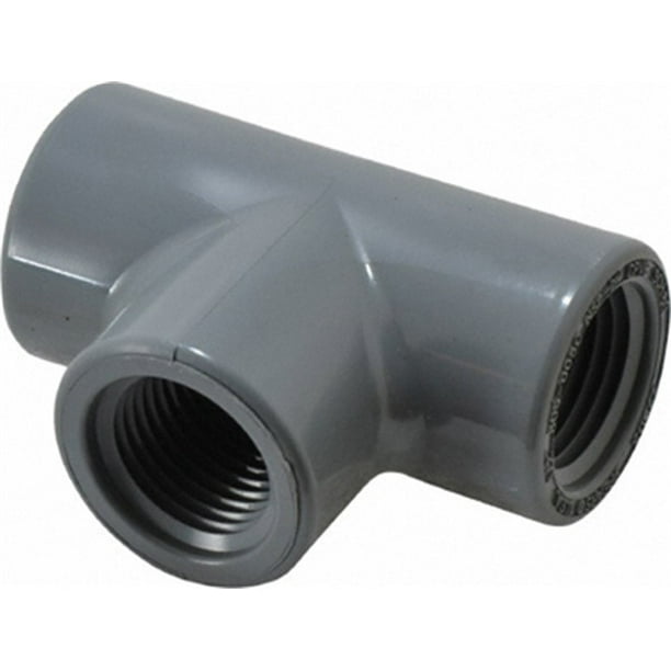 GF PIPING SYSTEMS Tee,3/4 In,FNPT,PVC 805-007 - Walmart.com - Walmart.com