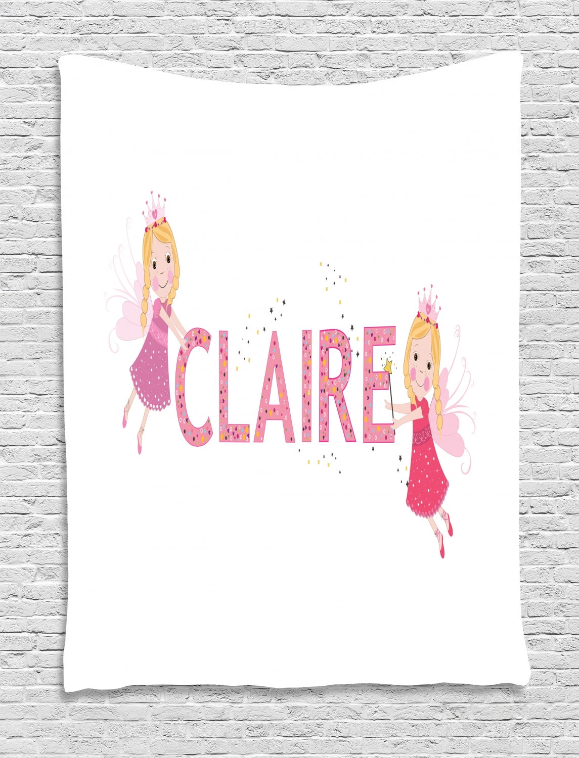 Claire Tapestry, Pastel Toned Colorful Arrangement of Fairy Tale ...