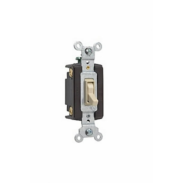 Pass and Seymour 664-IG Commercial Grade Ivory Four-Way Toggle Switch ...