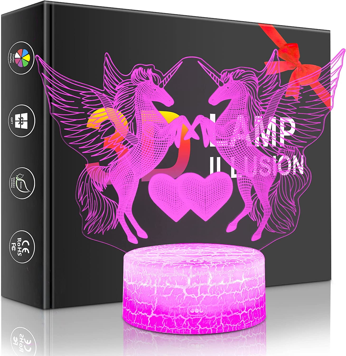 YSITIAN Unicorn Lamp Unicorns Gifts for Girls，Unicorn Night Light 16 ...