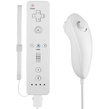Official Nintendo Wii/Wii U Remote Plus Controller (White) and Nunchuk ...