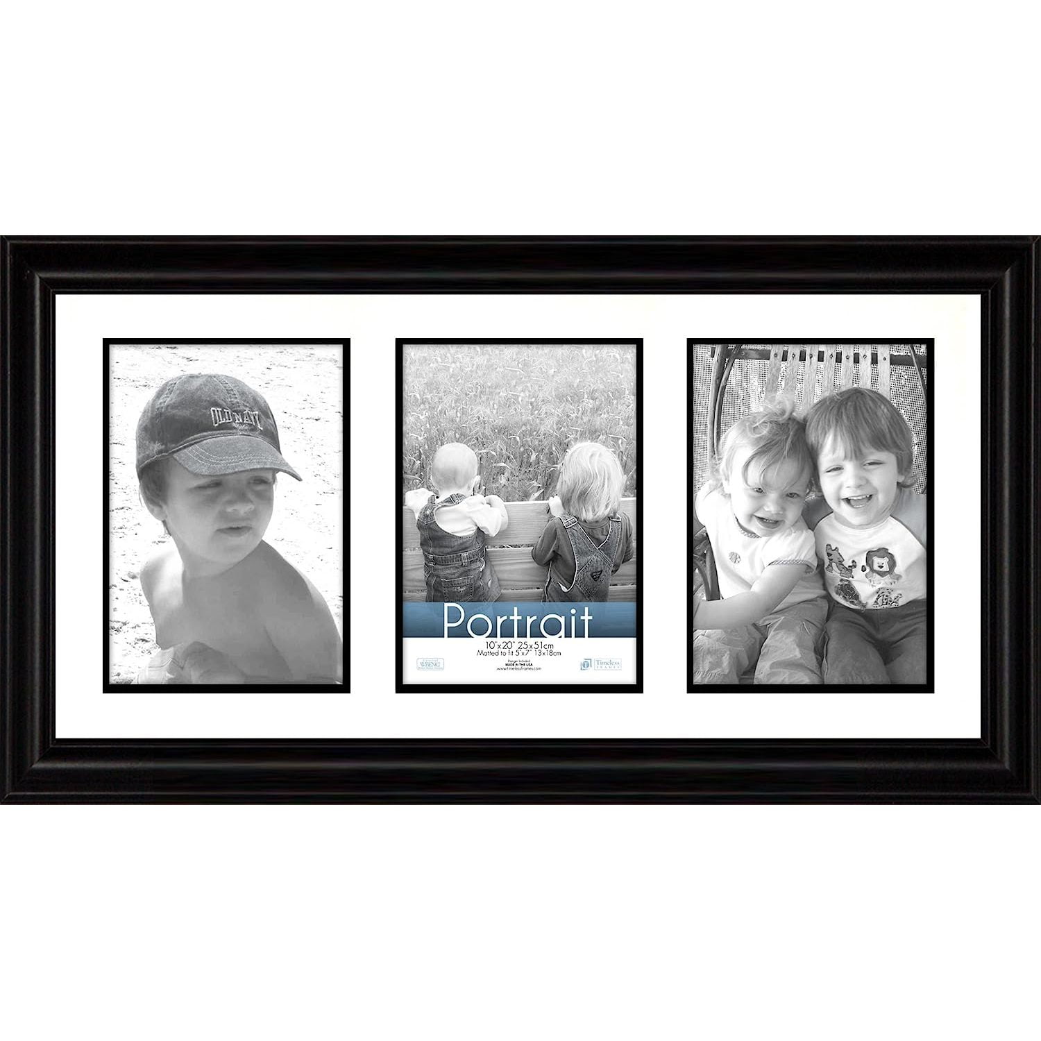 Timeless Frames 10x20 Inch Fits Three 5x7 Inch Photos Lauren Collage ...